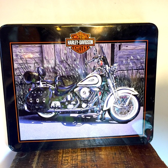 Harley-Davidson | Other | Harley Davidson Motorcycle Black Metal Box ...